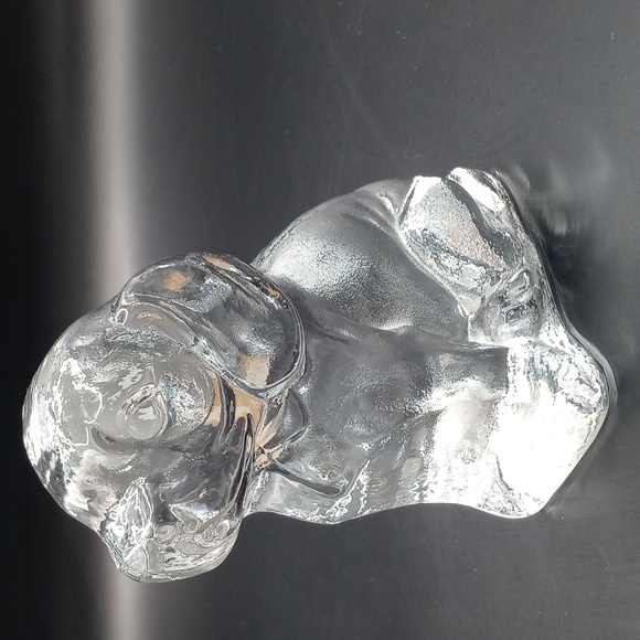 Viking Glass | Art | Vintage Viking Glass Dog Hand Made Art Glass Clear ...